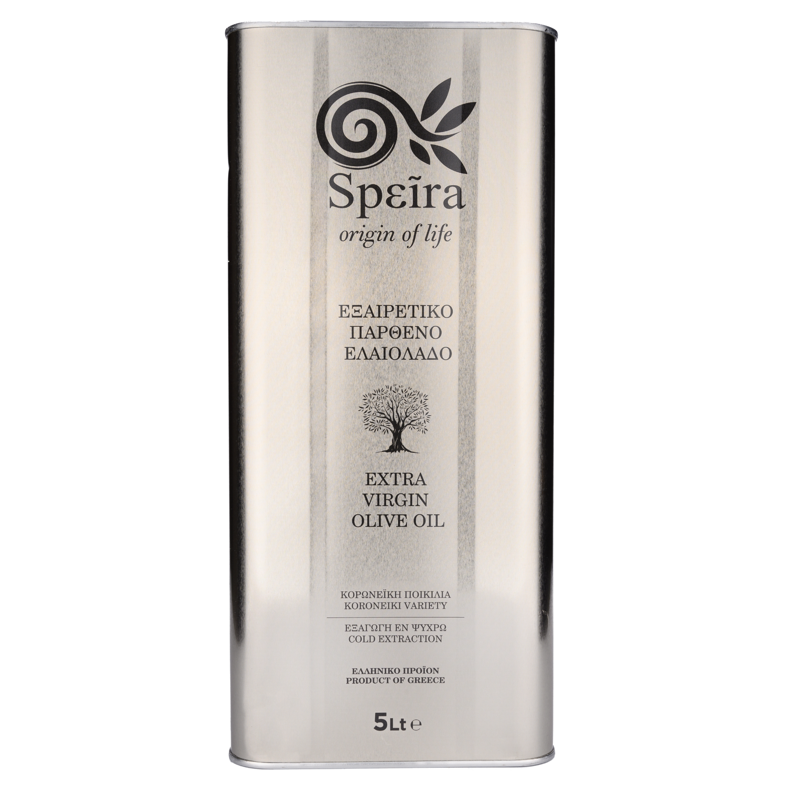 Speira Extra Virgin Olive Oil 5lt - Speira Natural Products